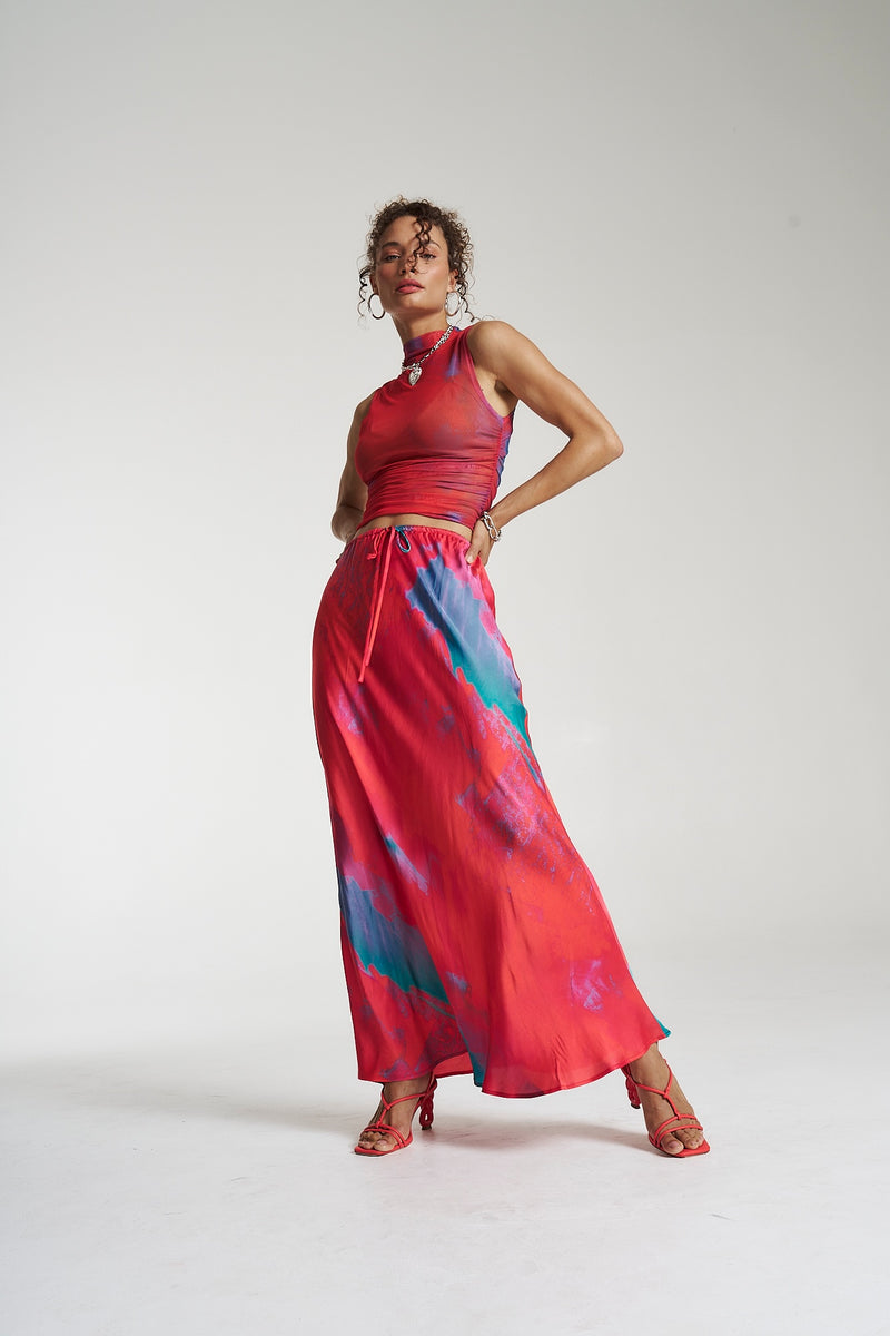 SUMMI SUMMI Womens Mesh High Neck Top - Verona | Elwood 101