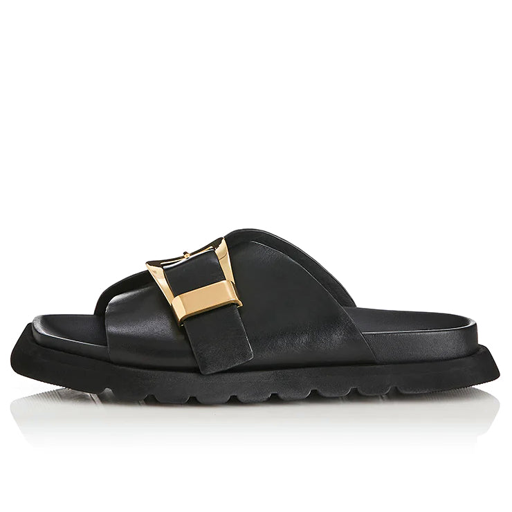 ALIAS MAE Womens Kiaro Sandals - Black Leather – Elwood 101