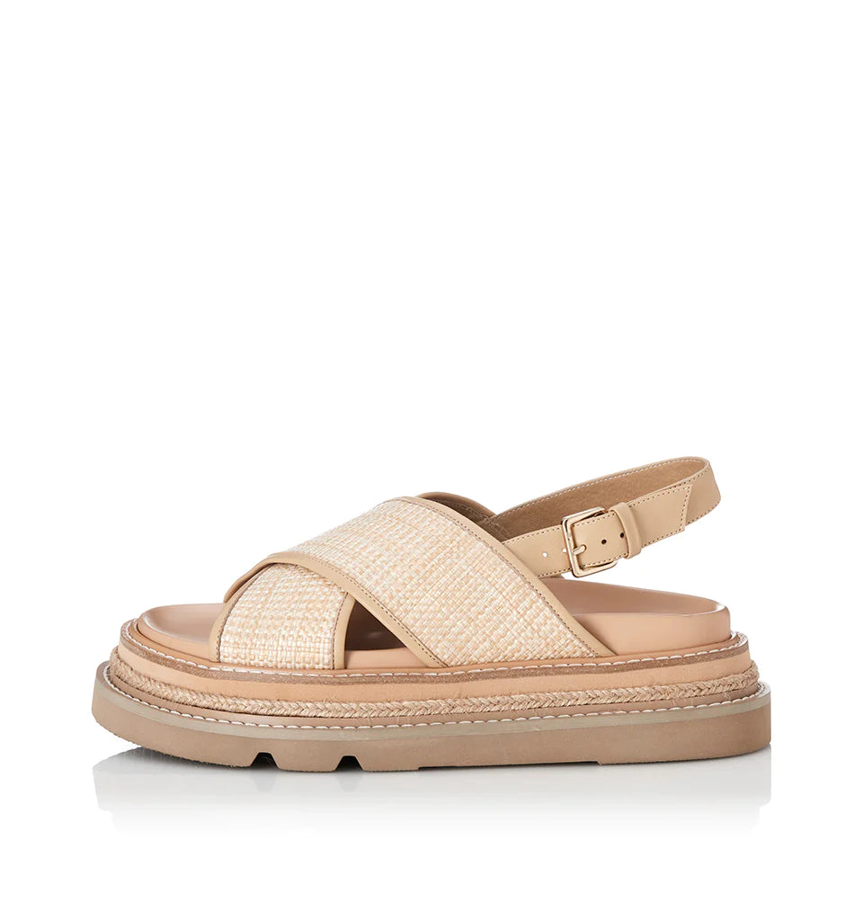 ALIAS MAE Womens Verona Sandals - Natural / Natural Raffia | Elwood 101
