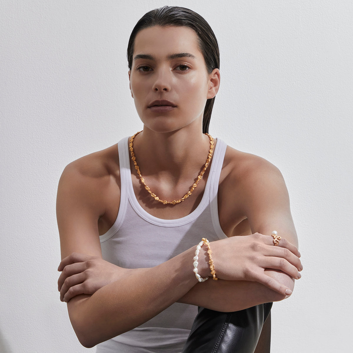 AMBER SCEATS Womens Adeline Bracelet - Gold | Elwood 101