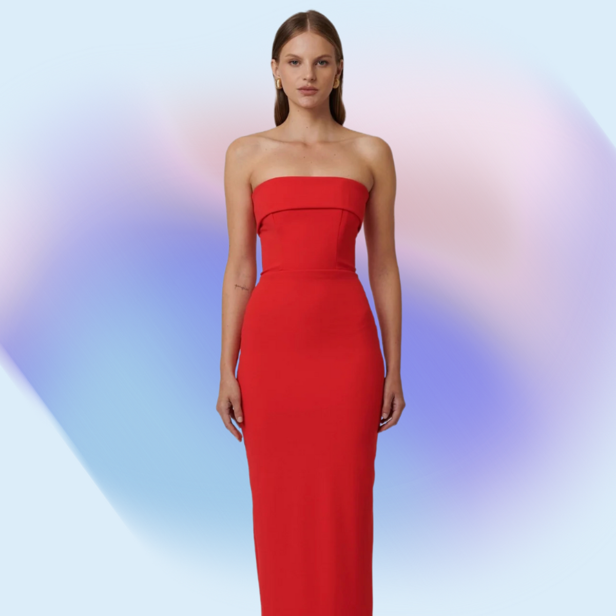 EFFIE KATS Womens Monroe Gown - Cherry Red | Elwood 101