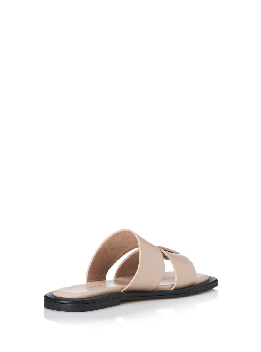 ALIAS MAE Womens Kerryn Slides - Cream Leather | Elwood 101