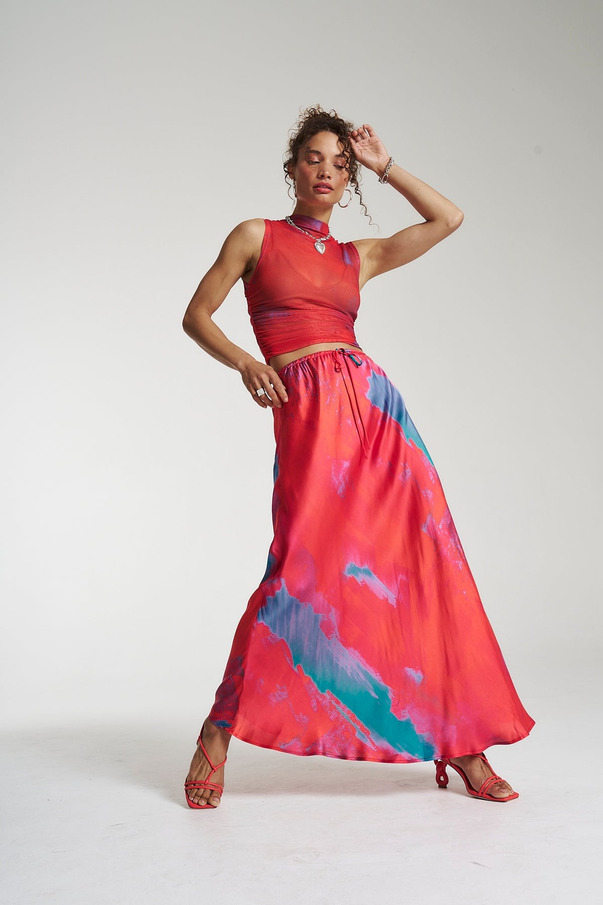 SUMMI SUMMI Womens Mesh High Neck Top - Verona – Elwood 101